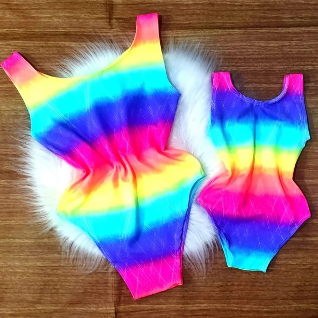 Bory mãe e filha body suplex feminino infantil menina estampado ...