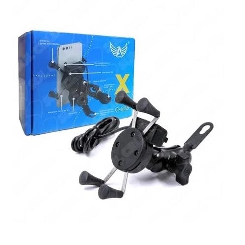 Suporte Motocicletas Carregador p/ Smartphone Formato X (C-020) | Shopee Brasil