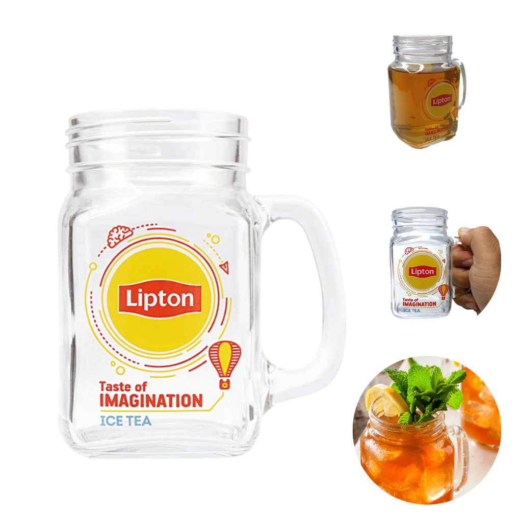 Caneca Mason Jar Personalizada Lipton Ice Tea 350ml Drink, Coquetel ...