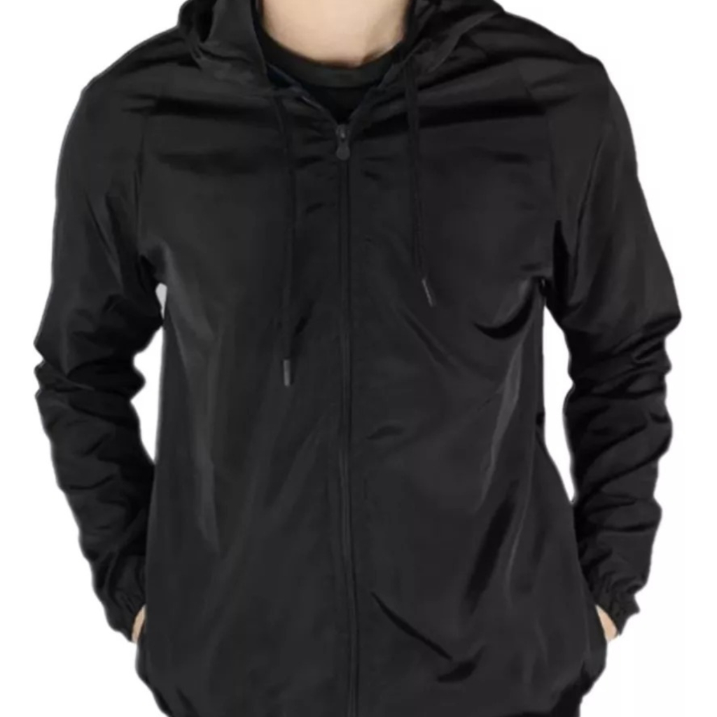 Jaleco Corta Vento Masculino Liso Forro Capuz Barato Bl010 | Shopee Brasil