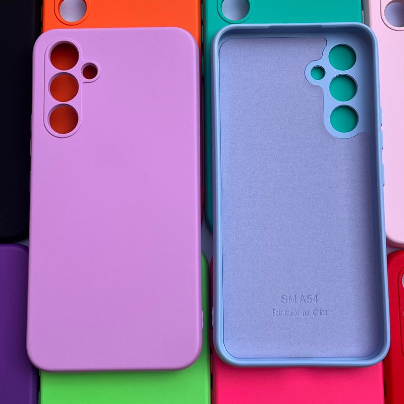 Samsung Galaxy A54 5G - Capa Capinha Case Colorida Aveludada Silicone | Shopee Brasil