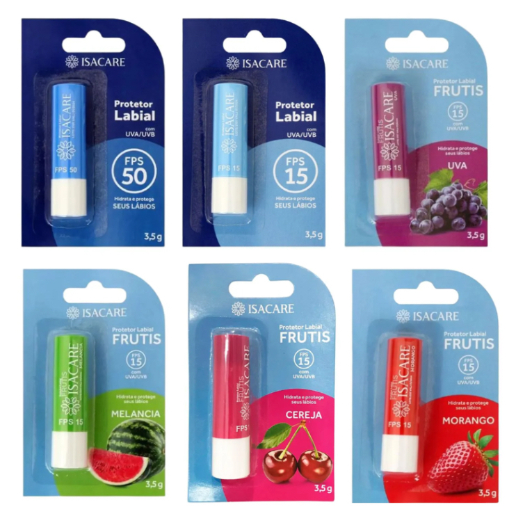 Protetor Labial FPS15/50 Isacare | Shopee Brasil