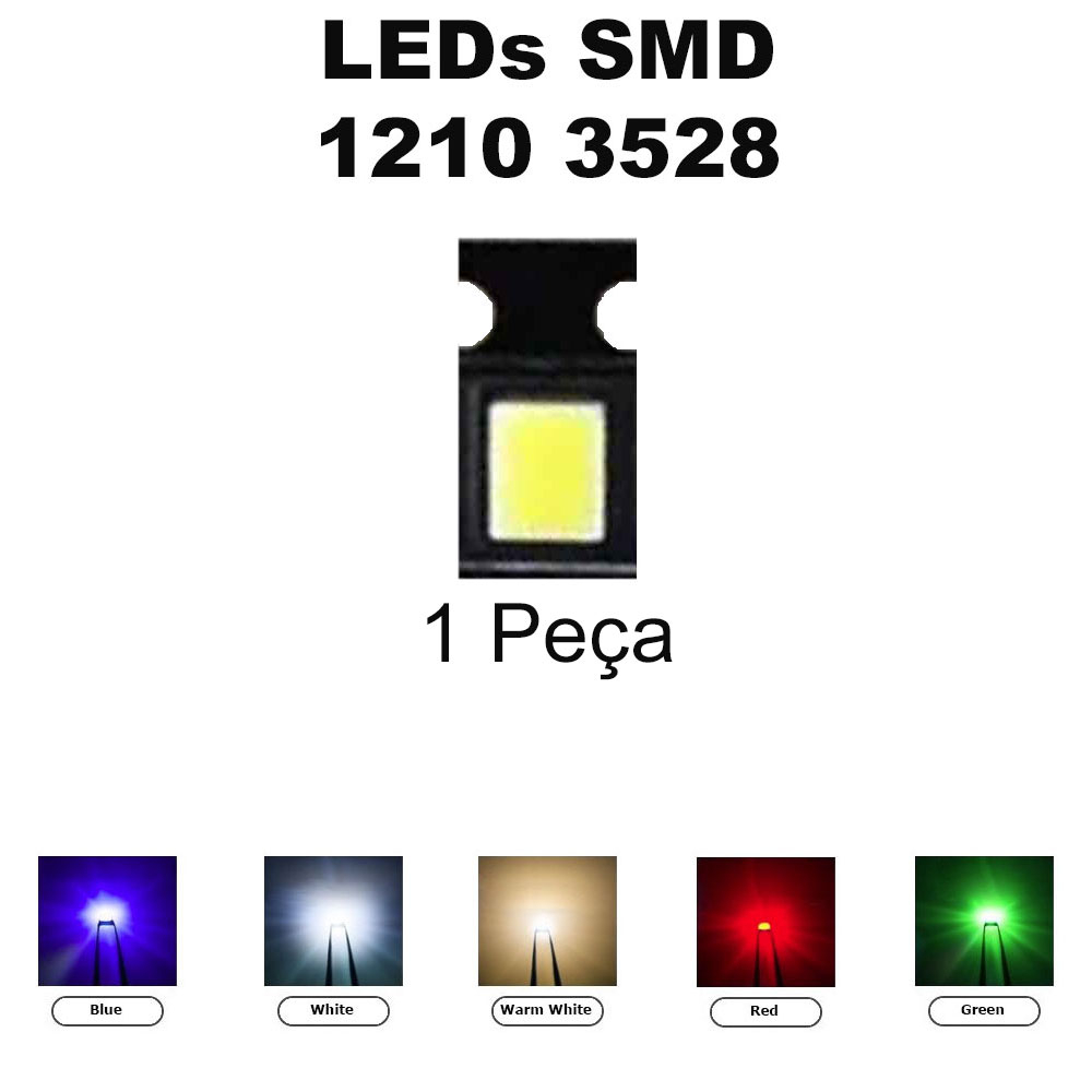 LEDs SMD 3528/1210 (1 unidade) | Shopee Brasil