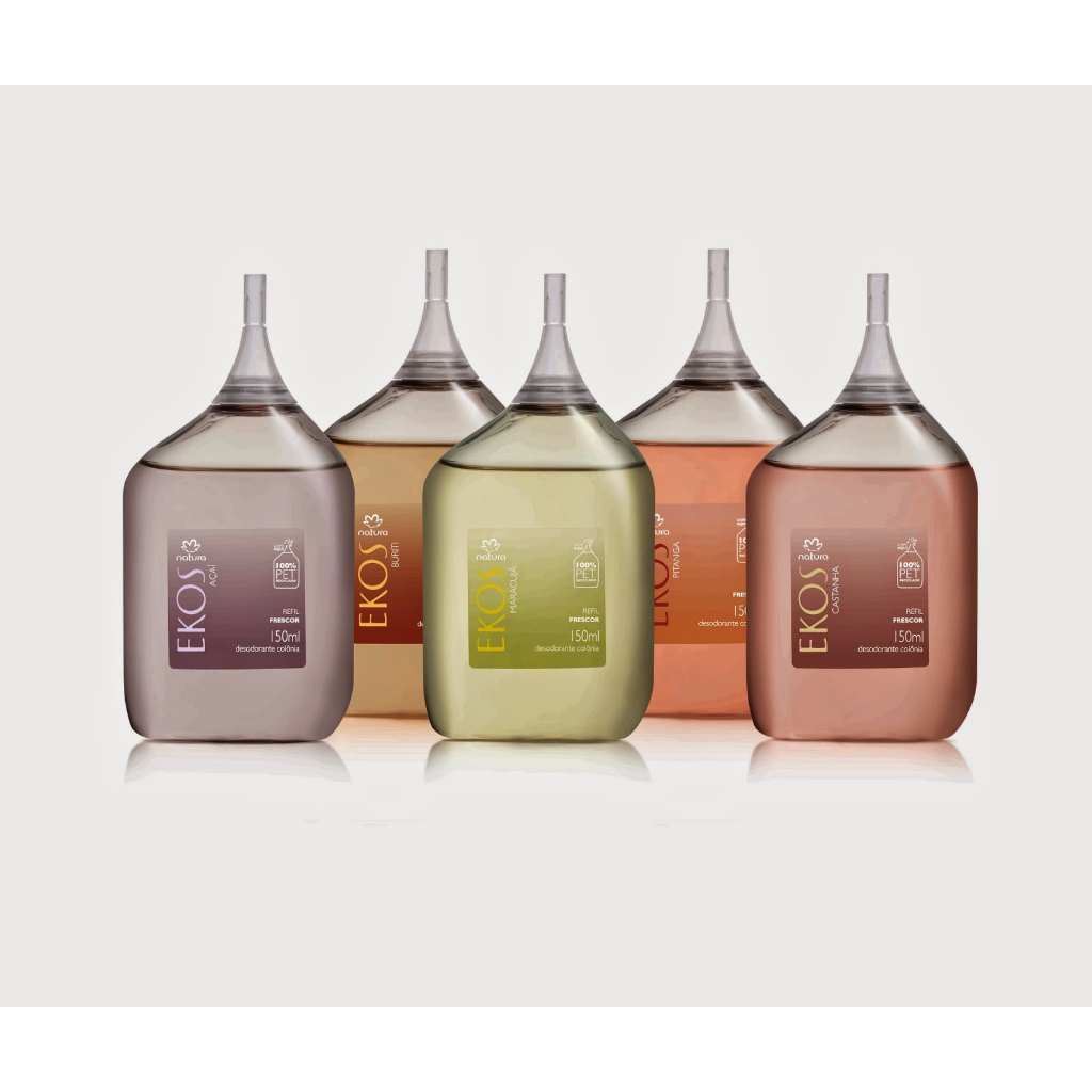 Refil Ekos Frescores Feminino Natura 150ml cada | Shopee Brasil