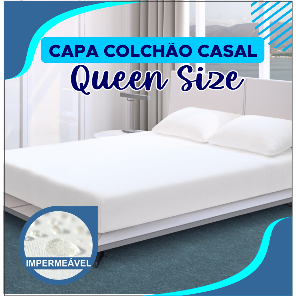 Capa Colchão Queen Impermeavel Branca | Shopee Brasil