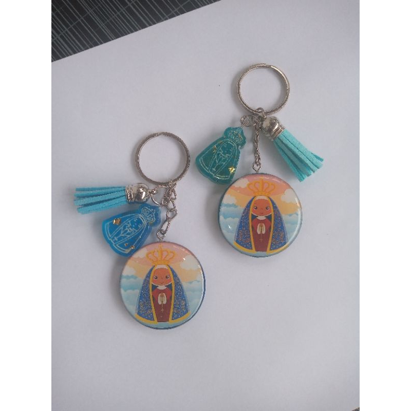 chaveiro em resina personalizado nossa senhora. | Shopee Brasil