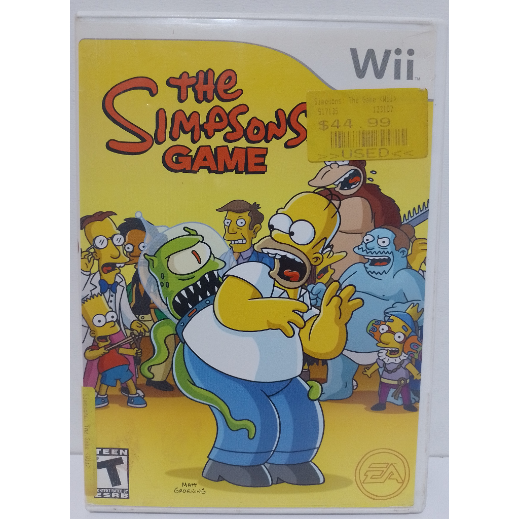 Jogo The Simpsons Game Nintendo Wii - Original | Shopee Brasil