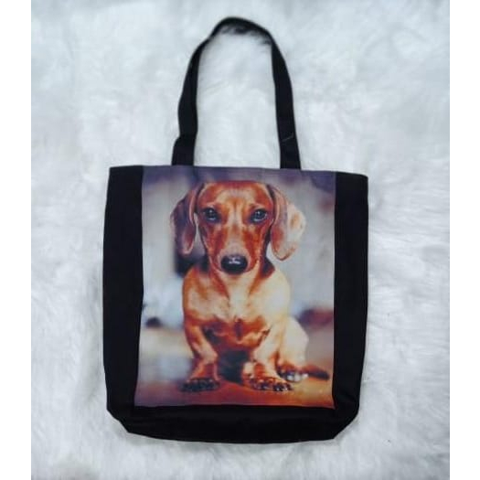 Dachshund Bolsa Ecobag Pet Estampa Cachorro Dachshund / Cão Dachshund- tecido brim | Shopee Brasil