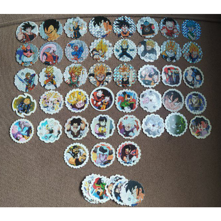 Tazos Dragon Ball Spinner Elma Chips LOTE com 80 TAZOS - 44 unidades ...