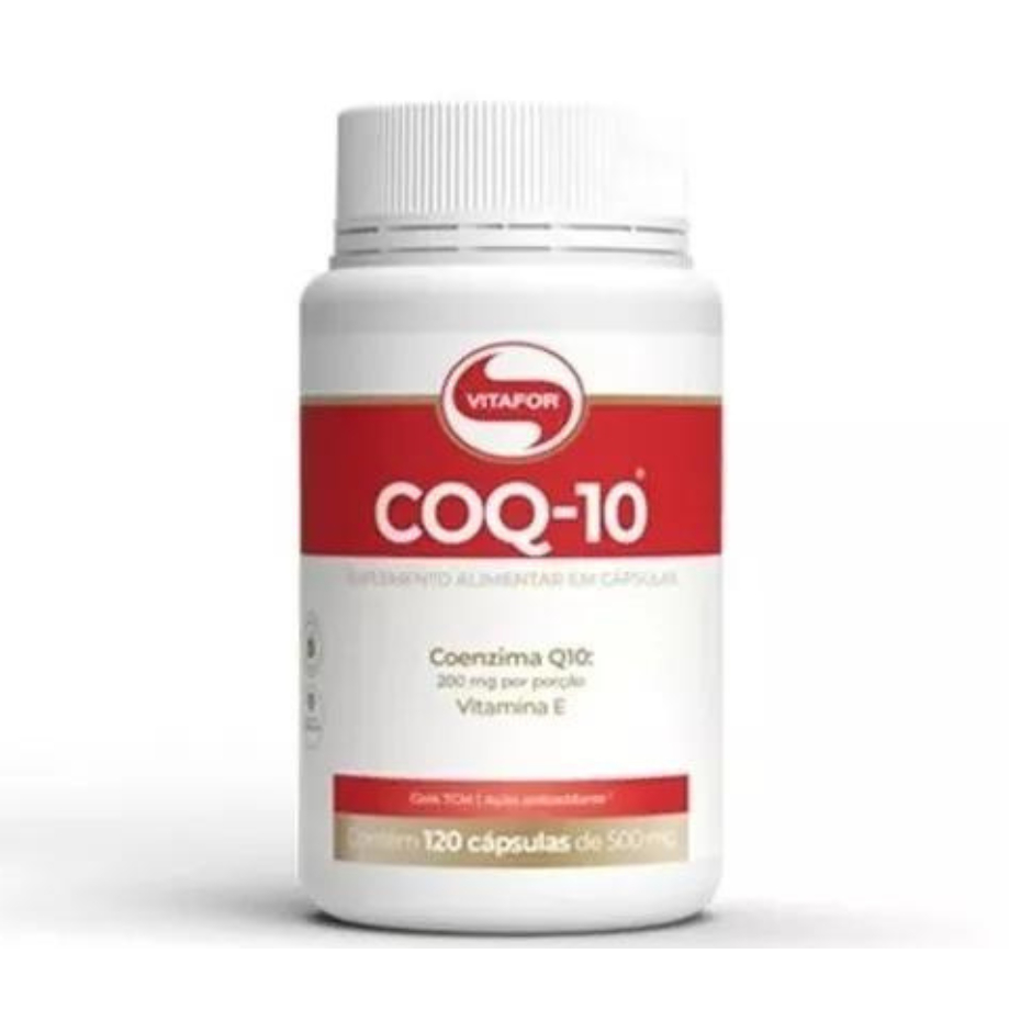 Coenzima Q10 Pote C/120 Cápsulas De 500mg - Vitafor | Shopee Brasil