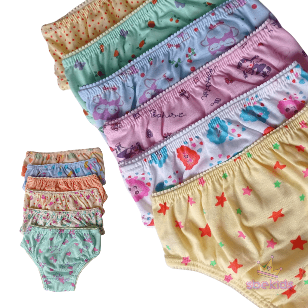 Kit 10 Calcinhas Infantil Kits Menina calcinha feminina infantil ...