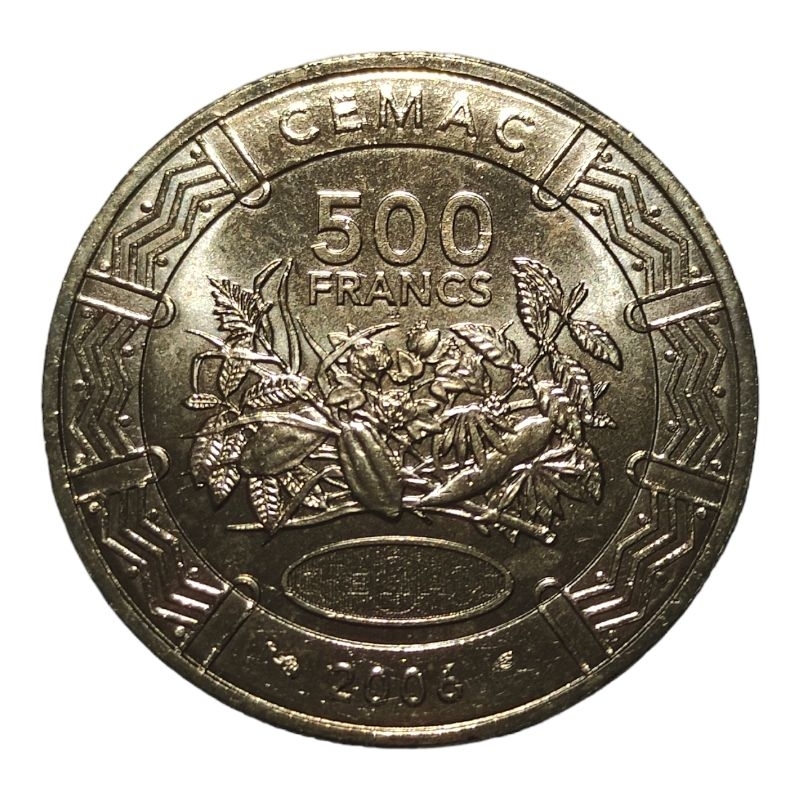 Moeda Estados da África Central 500 Francos 2006 - FC | Shopee Brasil
