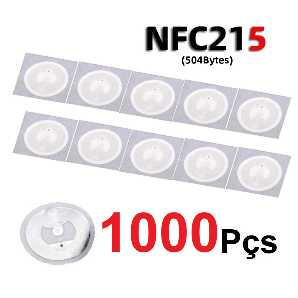 1000x Etiquetas Nfc Ntag 215 13.56mhz Tagmo Amiibo Smart IoT | Shopee ...