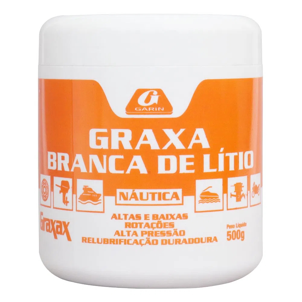 Graxa De Litio Branca Nautica Graxax Garin | Shopee Brasil