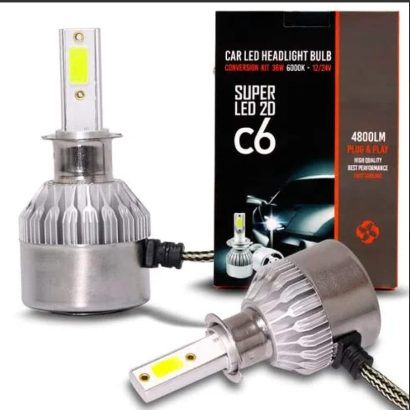 Kit Super Led Ultra Lâmpada Carro Par H16 - 9v 12v 24v 36v | Shopee Brasil