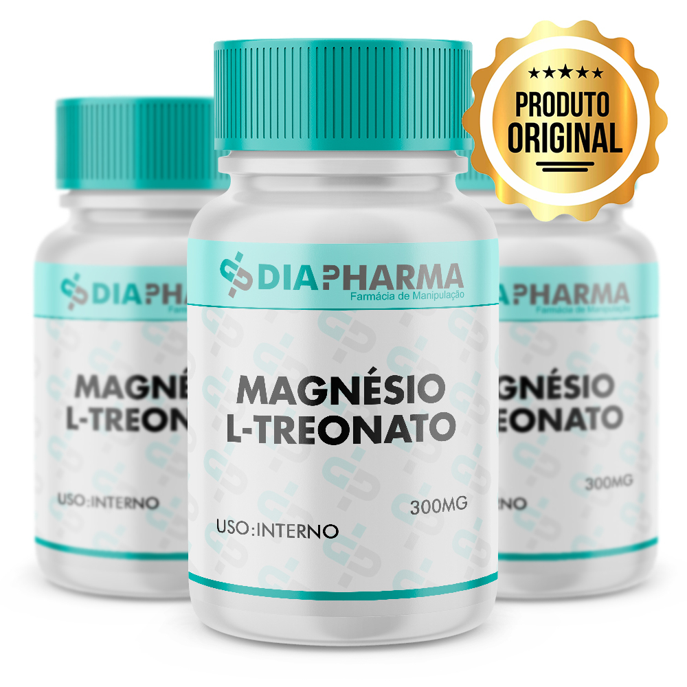 Kit 3 Magnésio L-Treonato 300mg 60 Cáps (cada) | Shopee Brasil