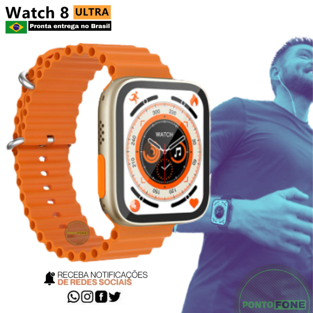 Smartwatch Série 8 Ultra Relógio Inteligente IWO KD99 T800 C800 Ultra ...