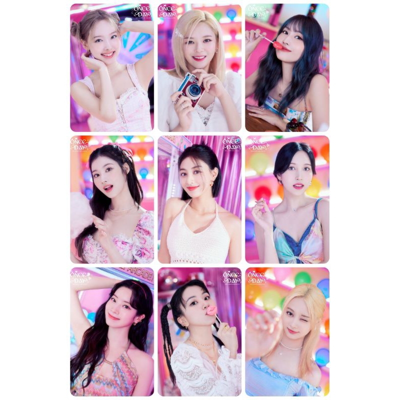 Kit 9 Photocards Fanmade Twice Once Day 2022 - Frente e Verso | Shopee Brasil