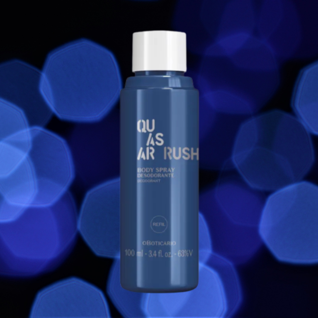 Refil Body Spray Quasar Rush Desodorante 100ml | Shopee Brasil