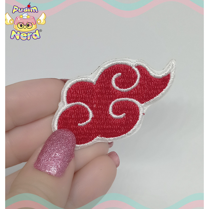 Patch Aplique Akatsuki Pequeno Narut0 anime com termocolante | Shopee ...
