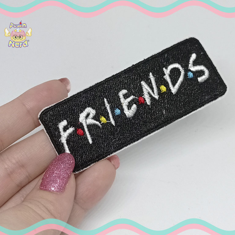 Patch Aplique série Friends com termocolante F.r.i.e.n.d.s | Shopee Brasil