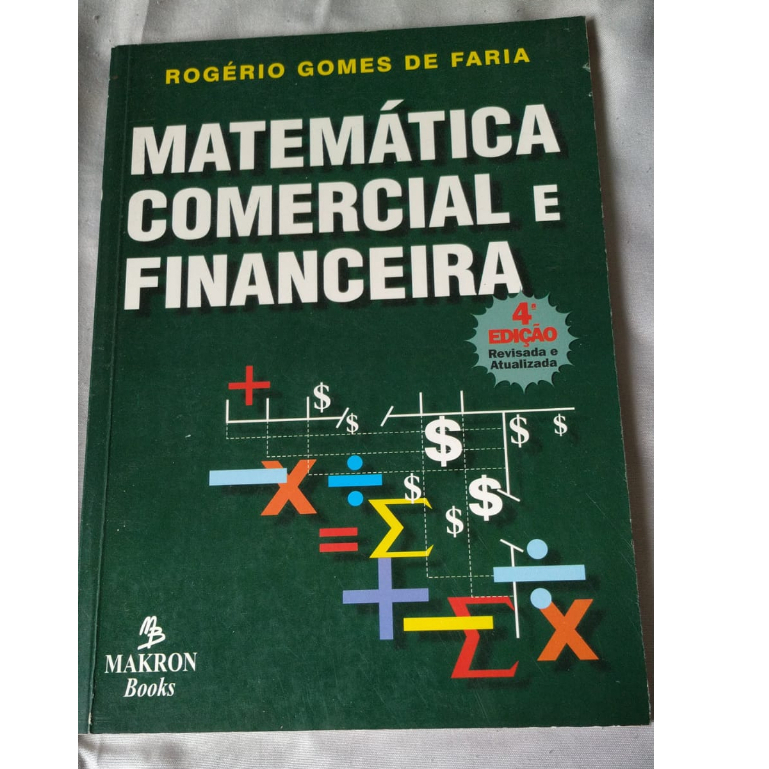 Livro matemática comercial e financeira | Shopee Brasil