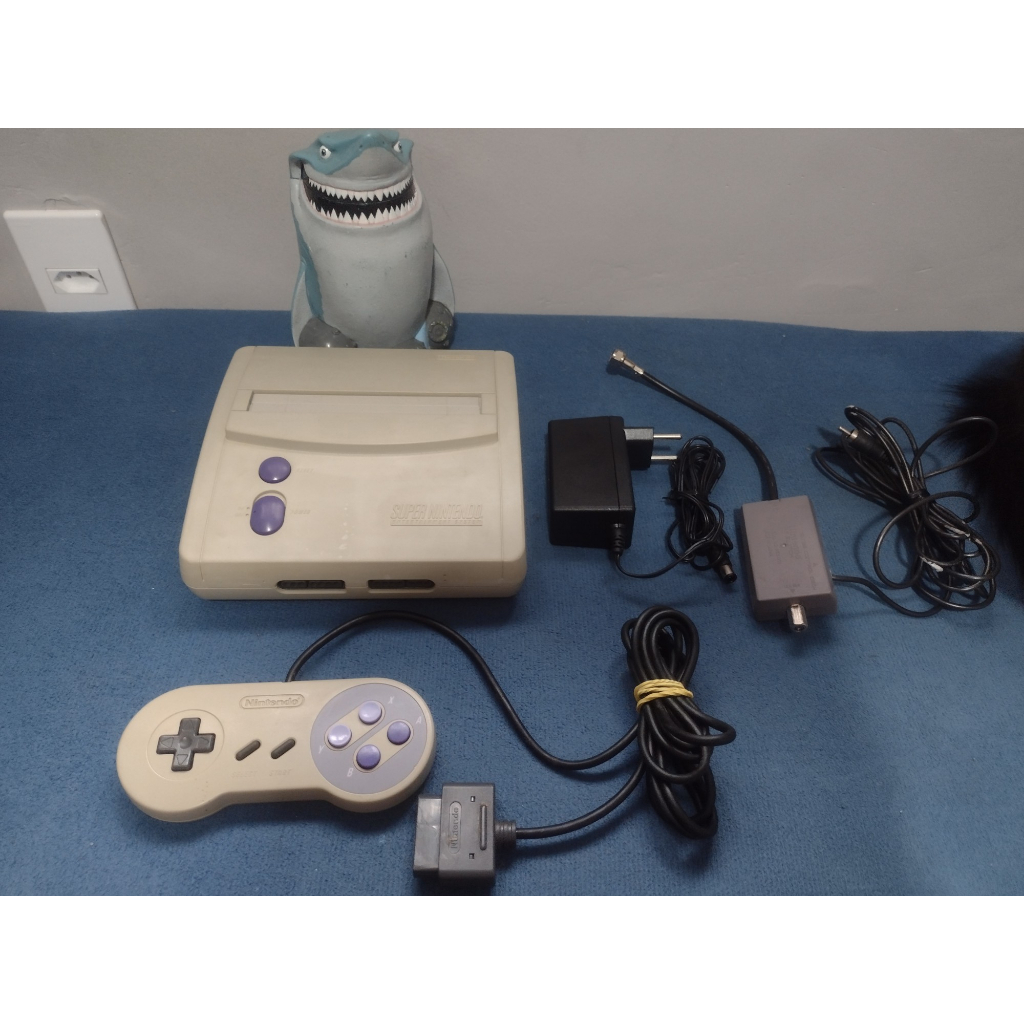 Console Super Nintendo segundo modelo equipado | Shopee Brasil