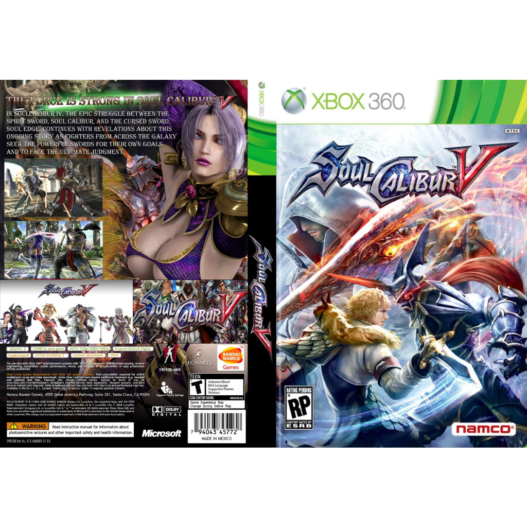 Soul Cal. V P/ XBOX360 (LTU/LT/JTAG/RGH) | Shopee Brasil