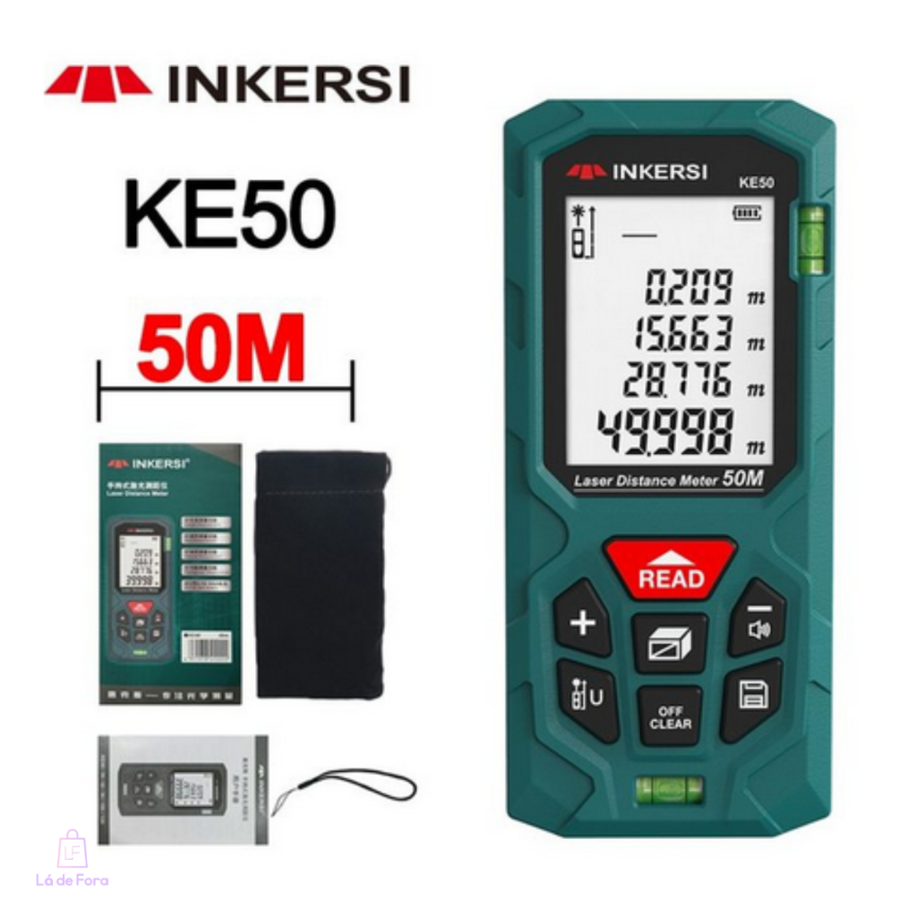 Trena Laser Inkersi 50 metros Medidor Distância Nível a Laser | Shopee ...