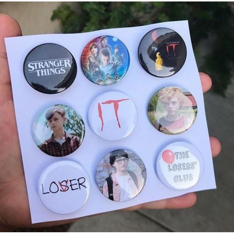 Botton Filmes, stranger things,It,loser | Shopee Brasil