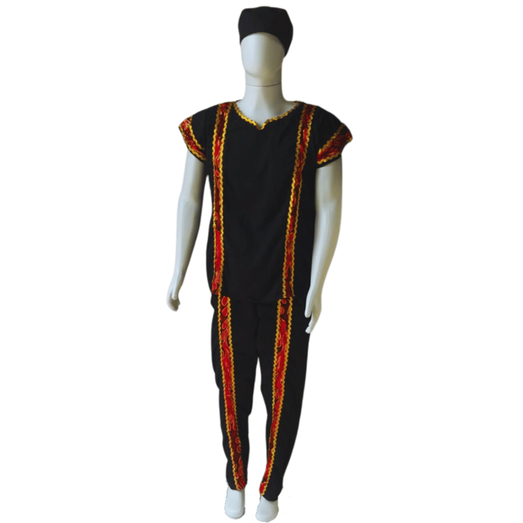 Conjunto Masculino Exú com Eketé Umbanda Candomblé | Shopee Brasil