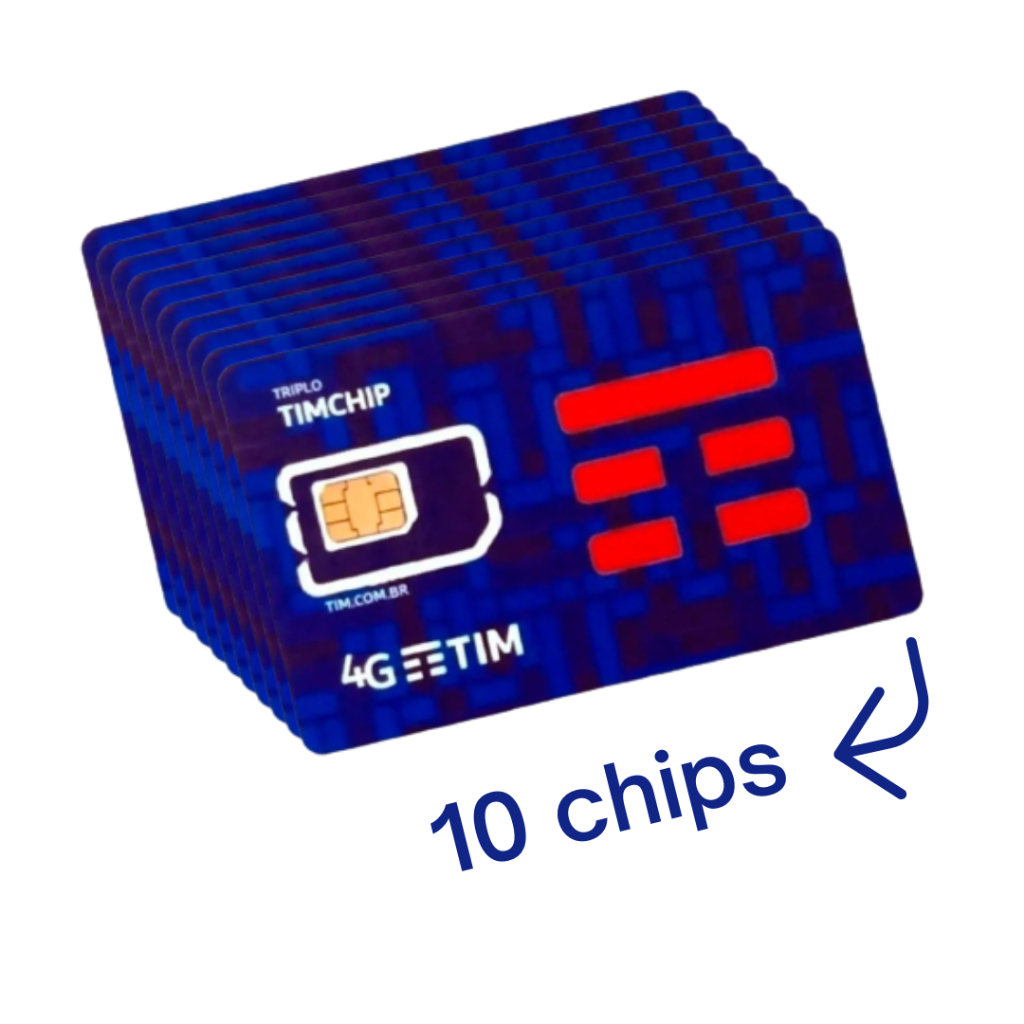 Kit 10 chip tim triplo corte 4G ( envio Imediato ) | Shopee Brasil
