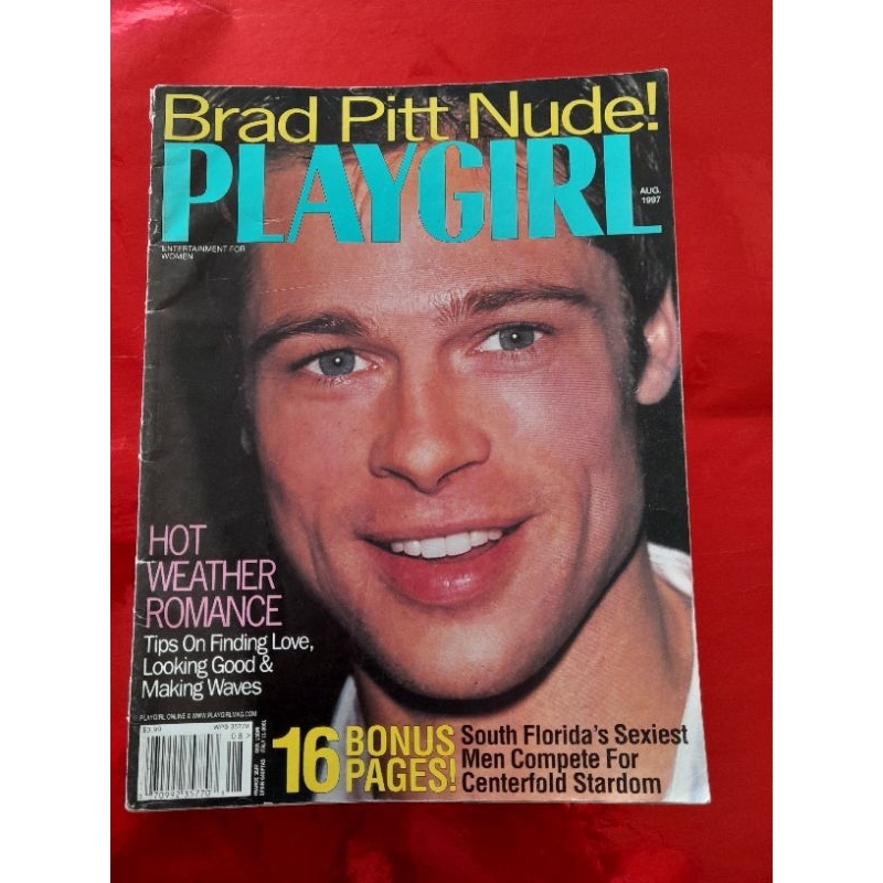 REVISTA G MAGAZINE PLAYGIRL BRAT PITT | Shopee Brasil