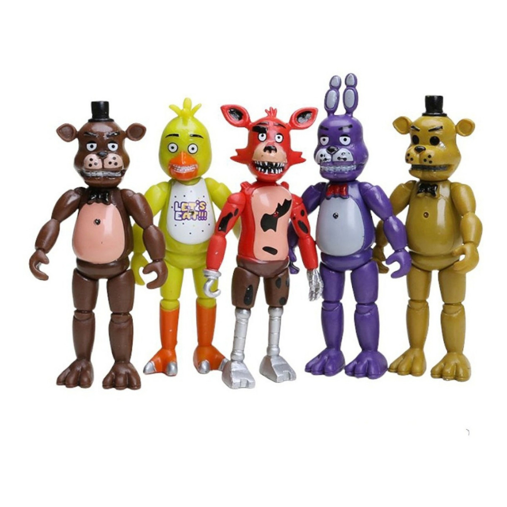 Kit 5 Bonecos Animatronics Five Nights At Freddy's - Five | Shopee Brasil Kit 5 Bonecos Animatronics Five Nights At Freddy's - Five | Shopee Brasil
