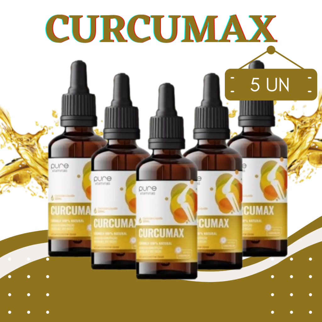 5 CURCUMAX ORIGINAL POTENTE | Shopee Brasil