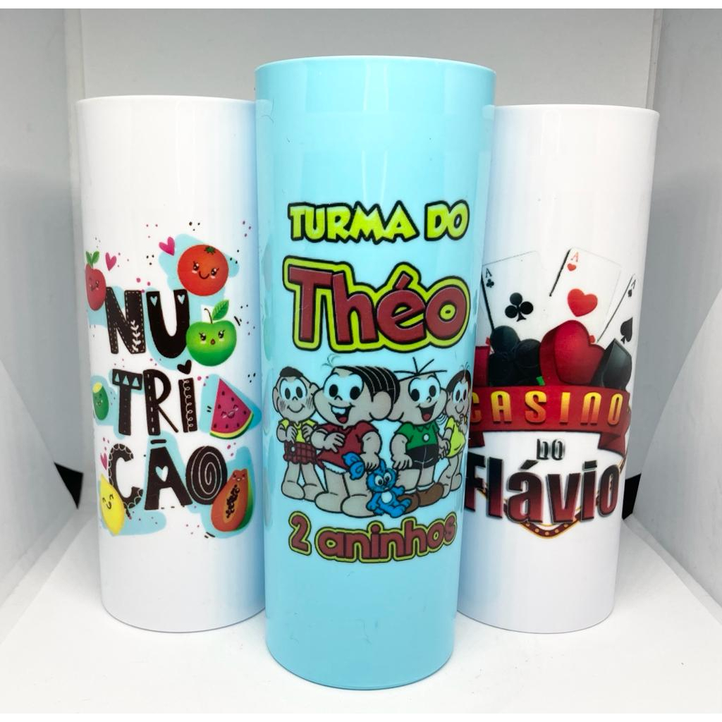 Kit 20 Copos Personalizados (LEIA A DESCRIÇÃO) | Shopee Brasil