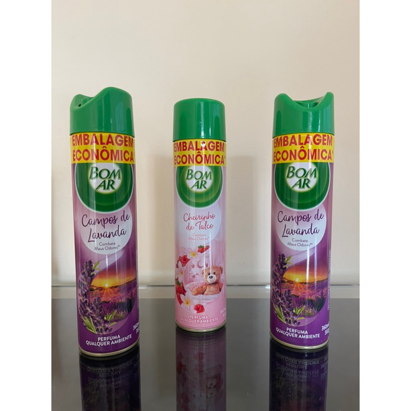 BOM AR SPRAY VÁRIAS FRAGRÂNCIAS C/ 360ML. | Shopee Brasil