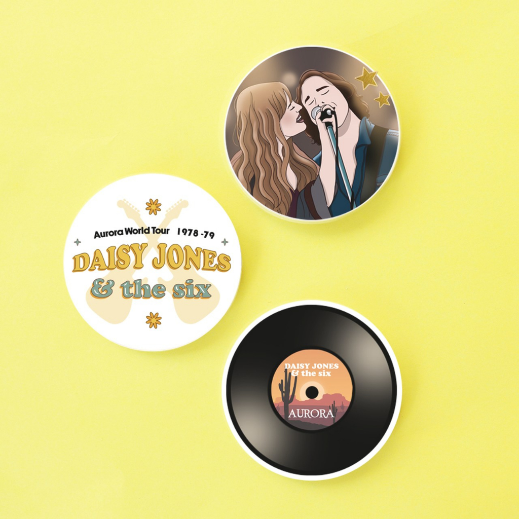 Bottom Bottons Broche Daisy Jones & The six (fanart - escolha o modelo ...