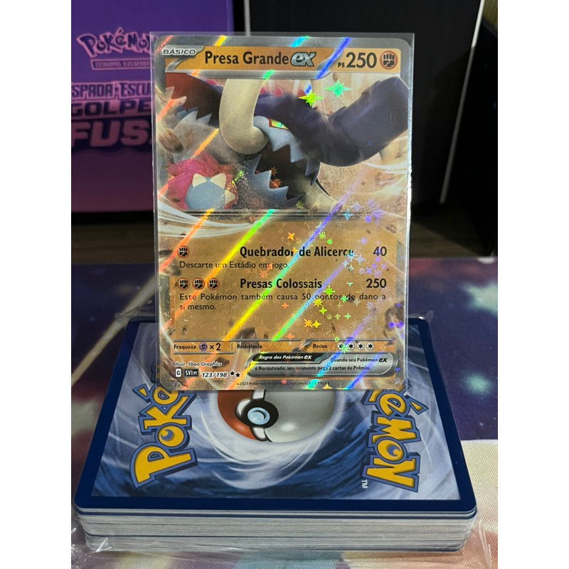 Deck Pokémon Lutador c/ Presa Grande EX - Escorrega o Preço