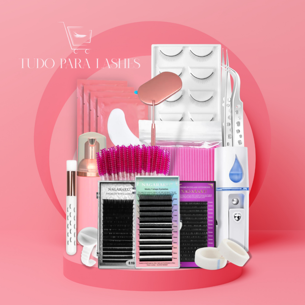 Kit Extensão de Cílios para Iniciante Fio a Fio, Volume Russo e Volume ...