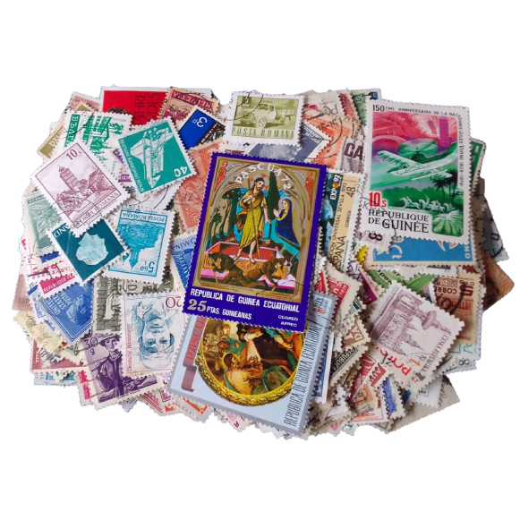 selos Lote de 600 selos postais vários temas universal para ...