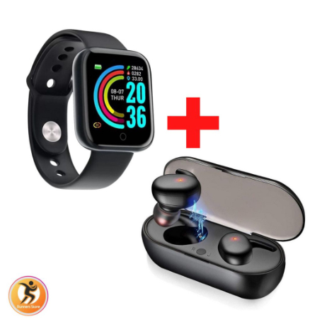 Kit Relógio Smartwatch + Fone sem Fio Promoção Relógio Inteligente D20 ...