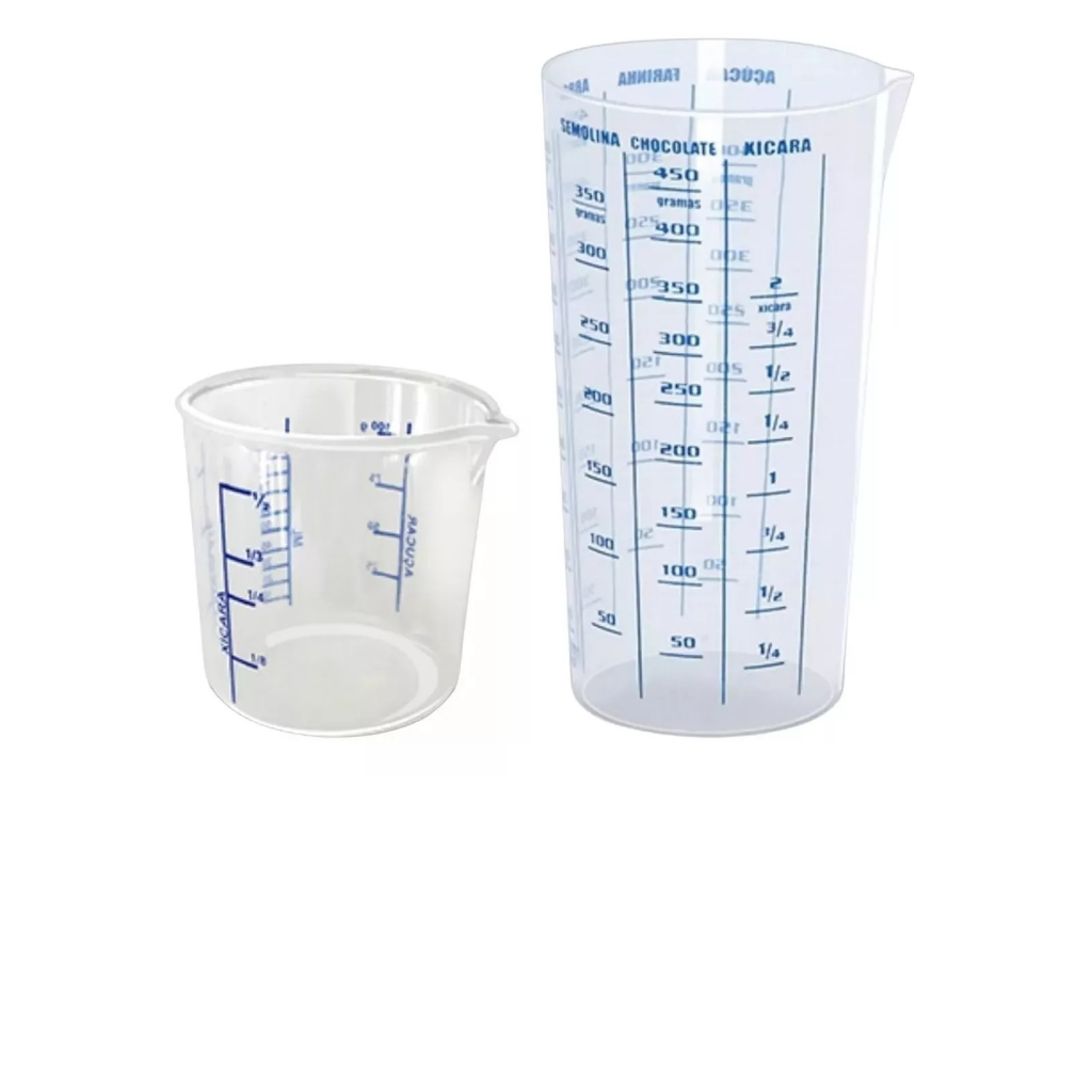 Kit 2 Copos Medidor Dosador 100 e 500 ml | Shopee Brasil