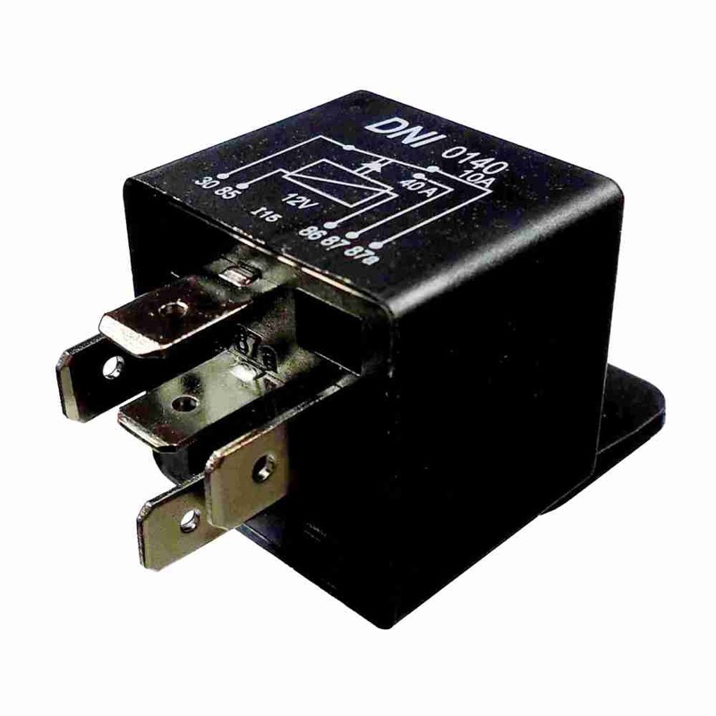 Rele auxiliar 5 pinos reversor 12v 40/10A DNI0140 | Shopee Brasil
