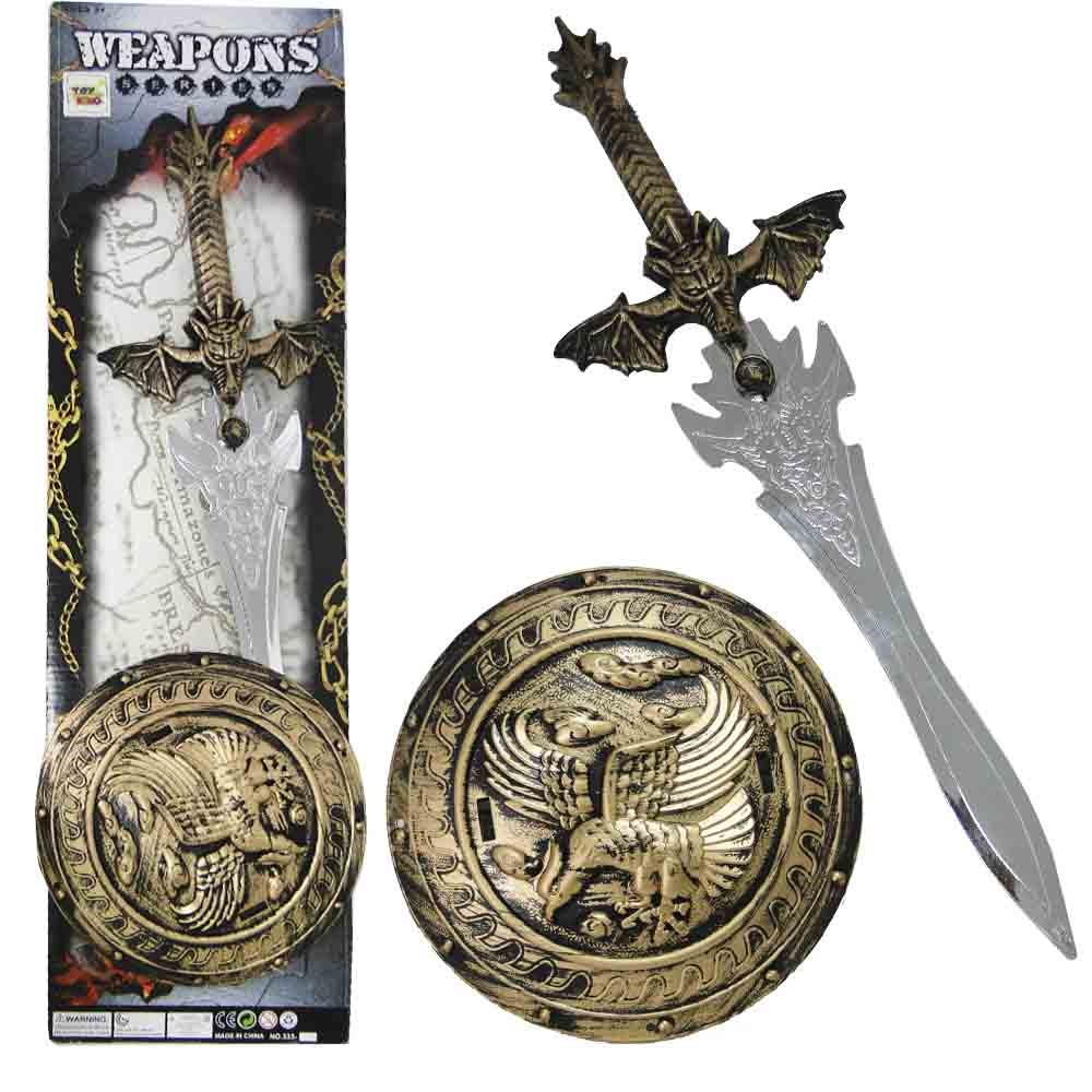 Kit Medieval com Espada e Escudo Weapons Series | Shopee Brasil