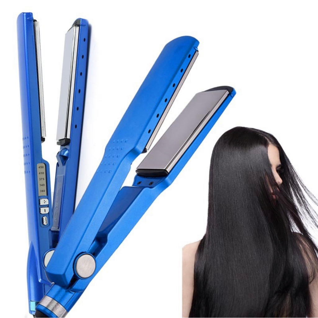 Chapinha prancha de cabelo nano titanium 450F Azul bivolt 110/220V ...