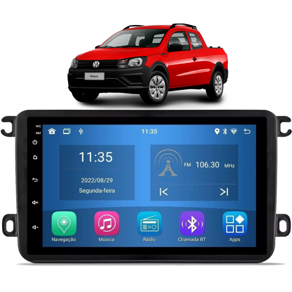 Central Multimídia Saveiro G7 e G8 Android Wifi GPS | Shopee Brasil