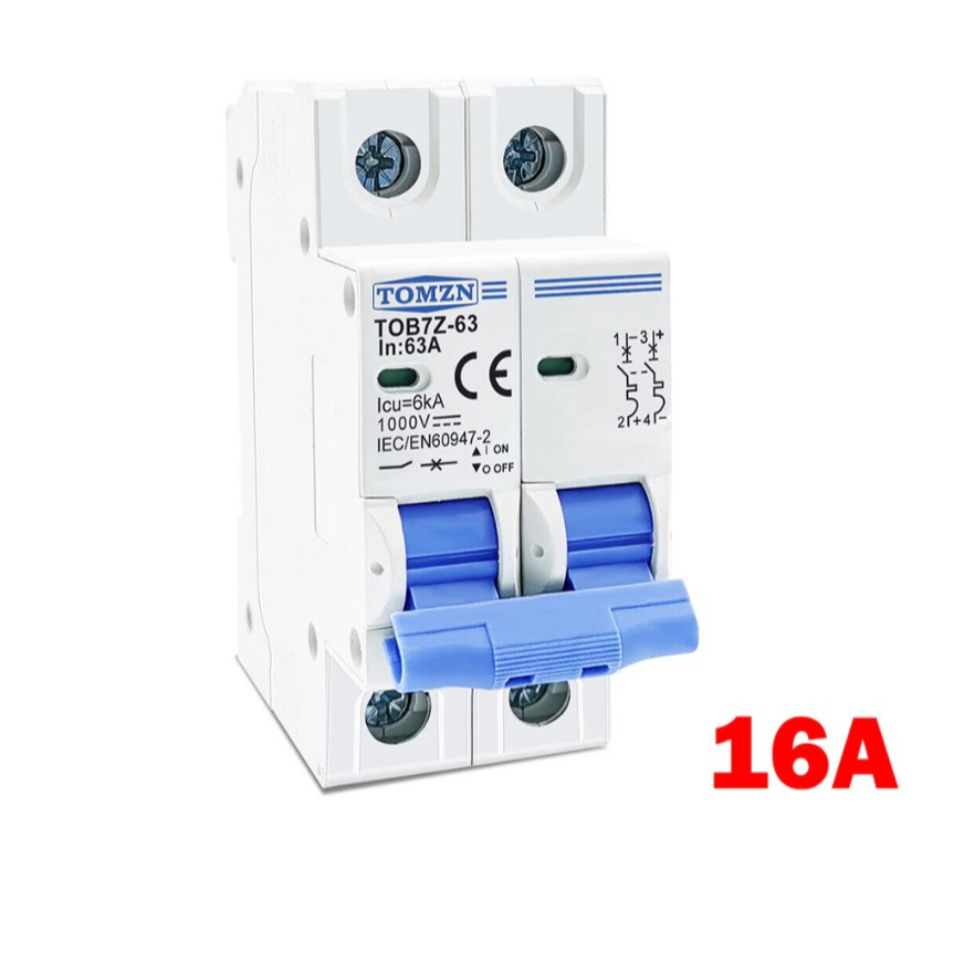 2p dc 1000v mini interruptor solar 3a 6a 10a 16a 20a 25a 32a 40a 50a 63a dc solar para sistemas ...