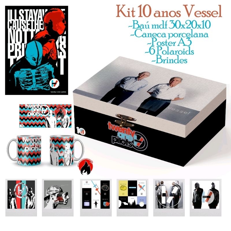 Box Caixa de presente Twenty one Pilots álbuns CLANCY Breach Vessel ...