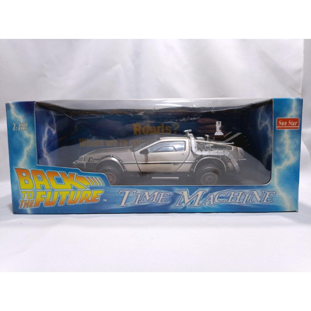 DeLorean Time Machine De Volta para o Futuro I escala 1/18 Sun Star ...